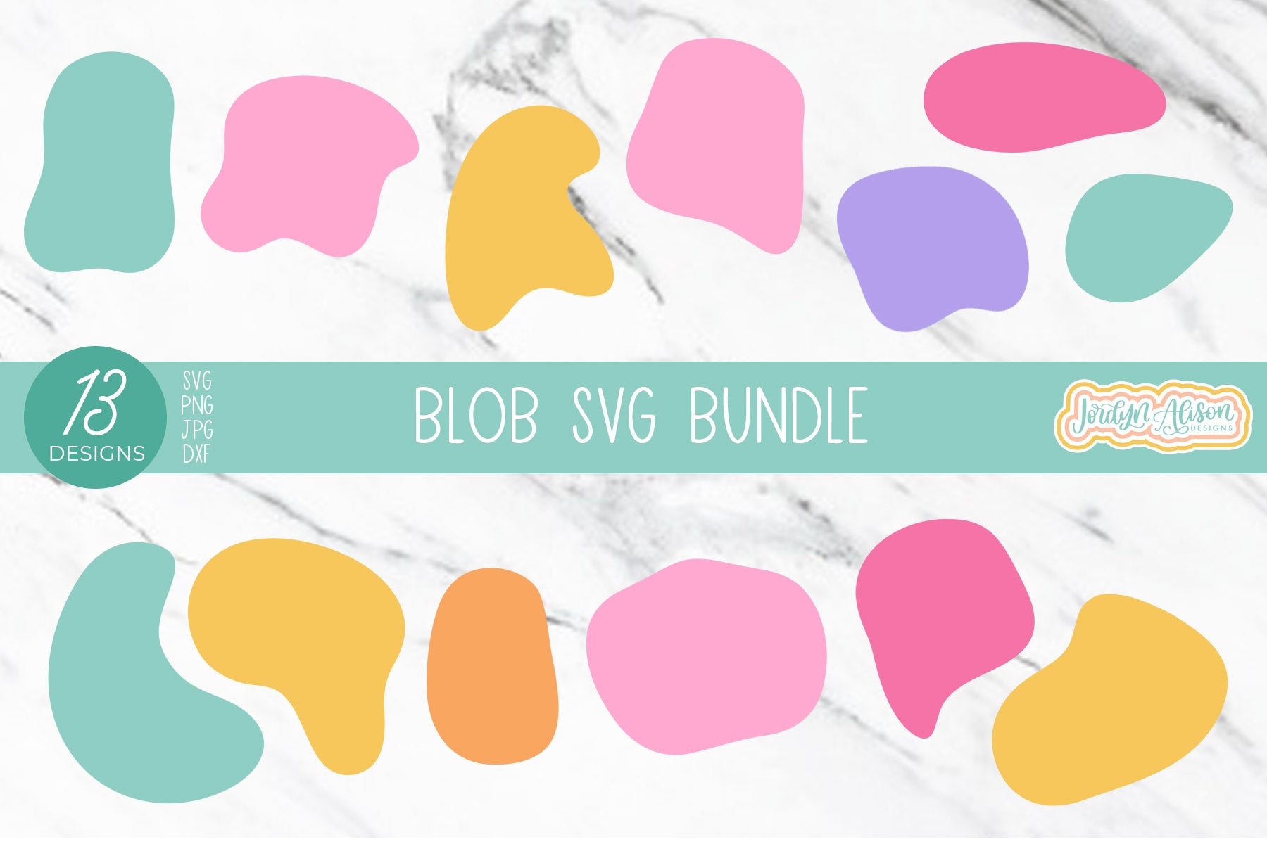 Blob SVG Bundle | 13 Abstract Shape SVGs for Cricut – JordynAlisonDesigns
