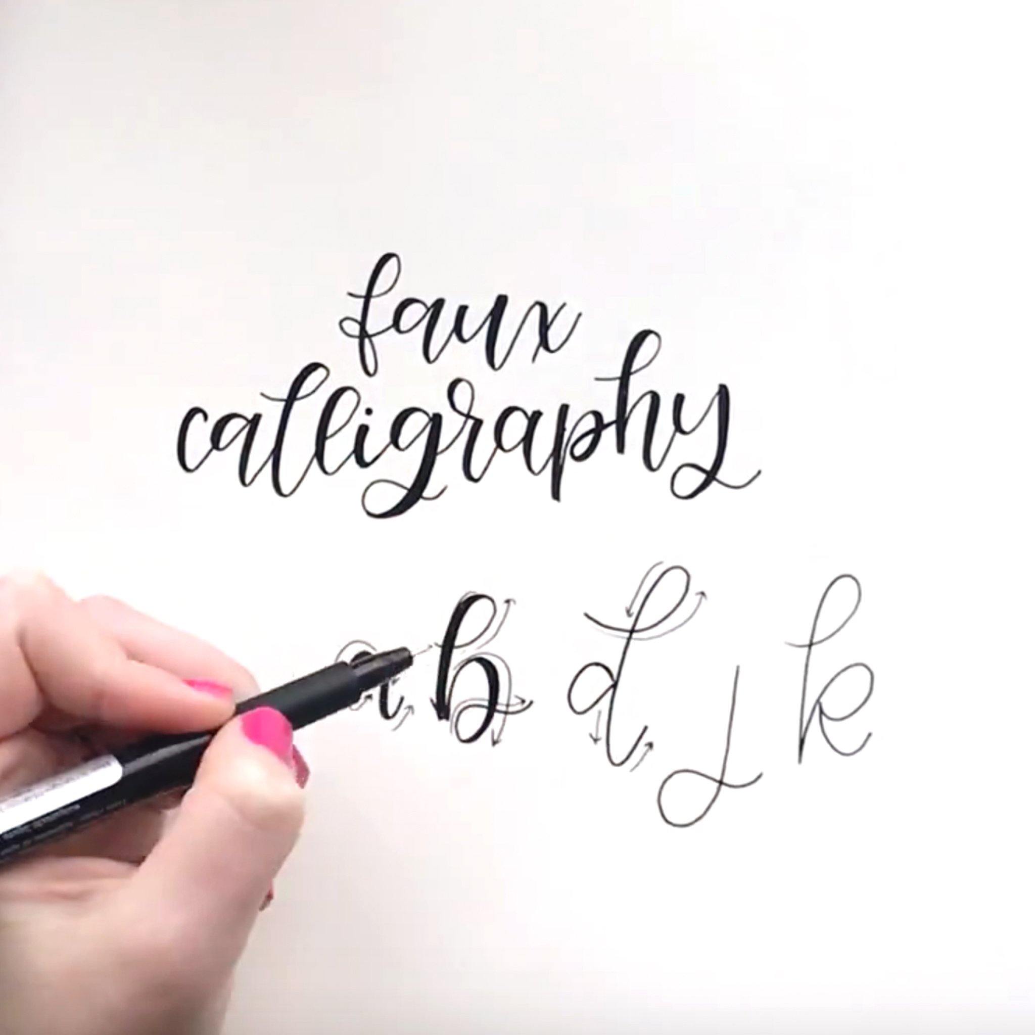 Faux Calligraphy For Beginners – JordynAlisonDesigns