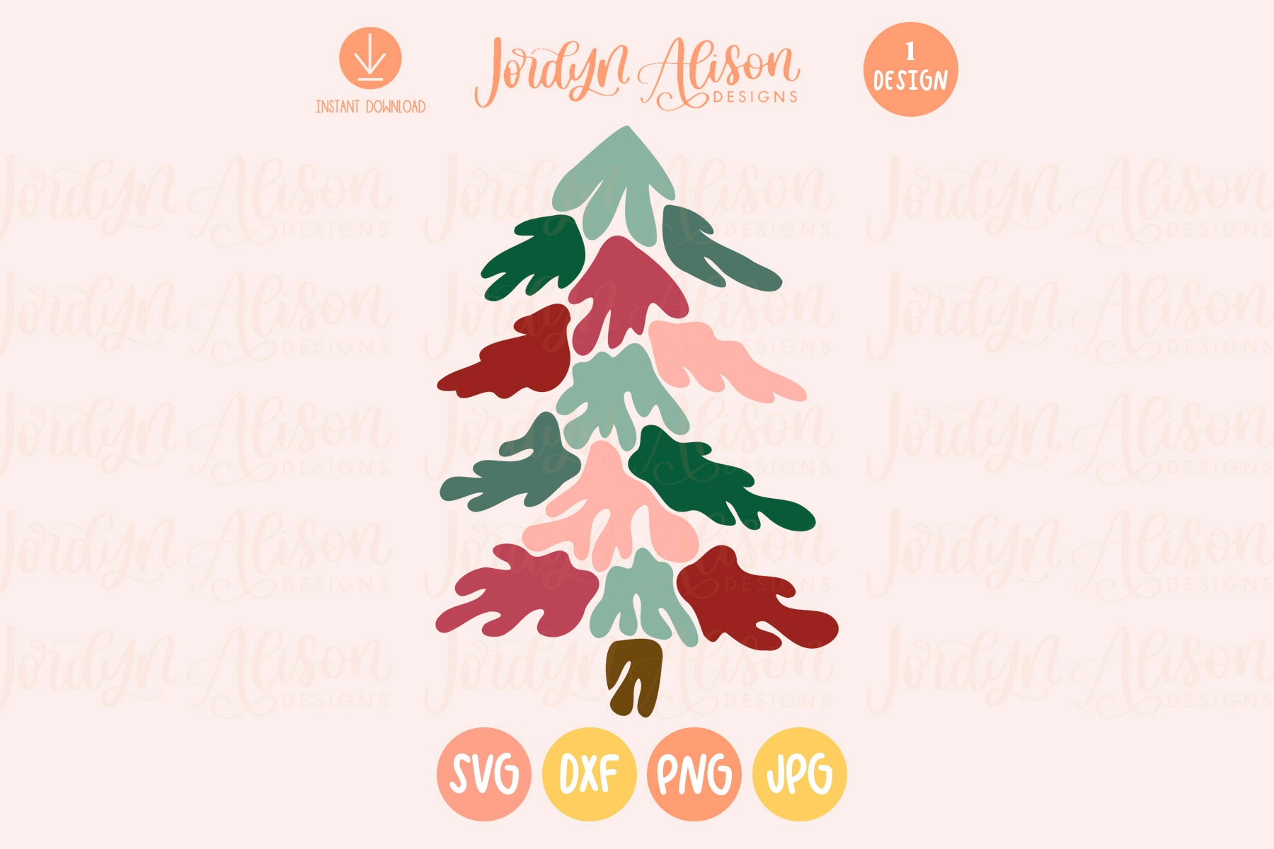 Christmas Tree Blob SVG | Matisse Inspired SVG for Cricut ...