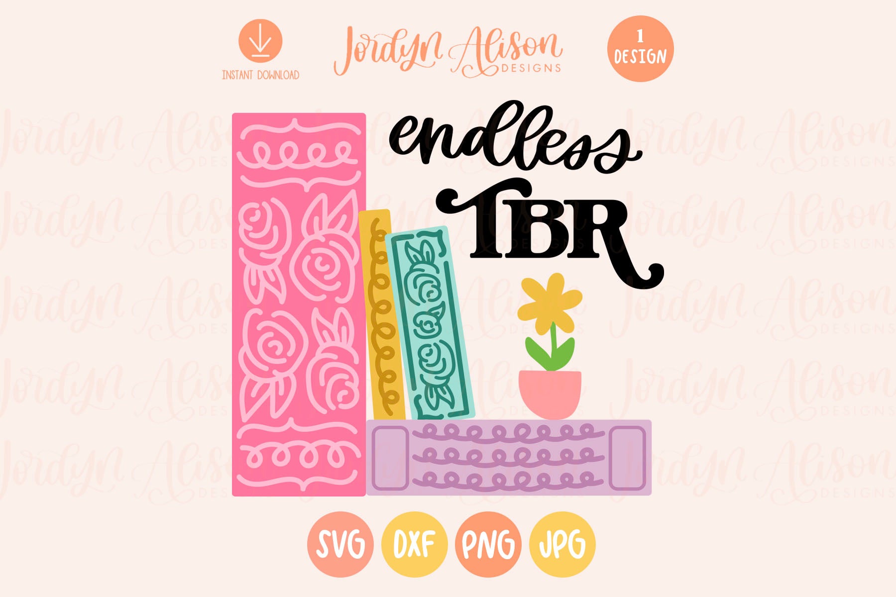 Endless TBR SVG for Cricut | Bookish SVG – JordynAlisonDesigns