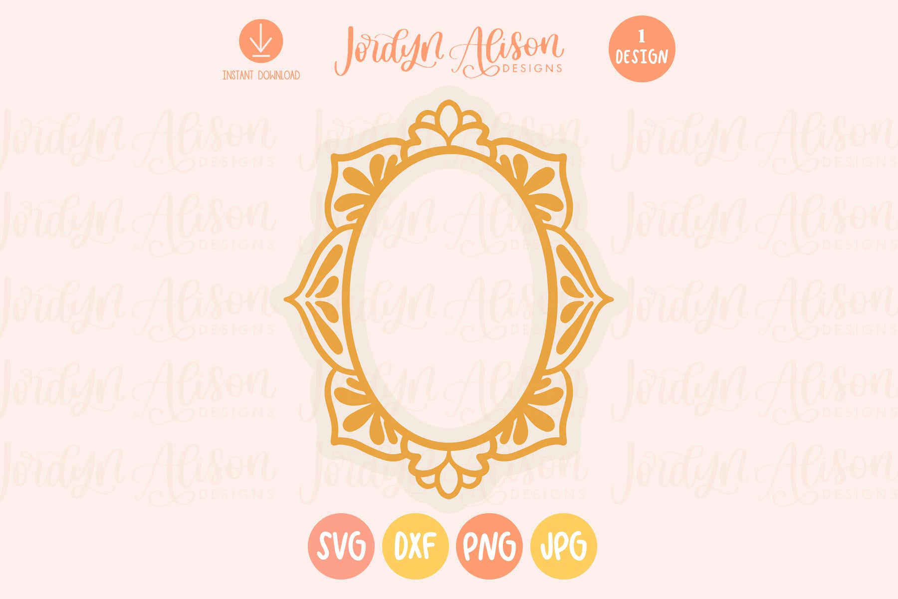 Ornate Frame SVG for Cricut | Easy to Use Cut File – JordynAlisonDesigns