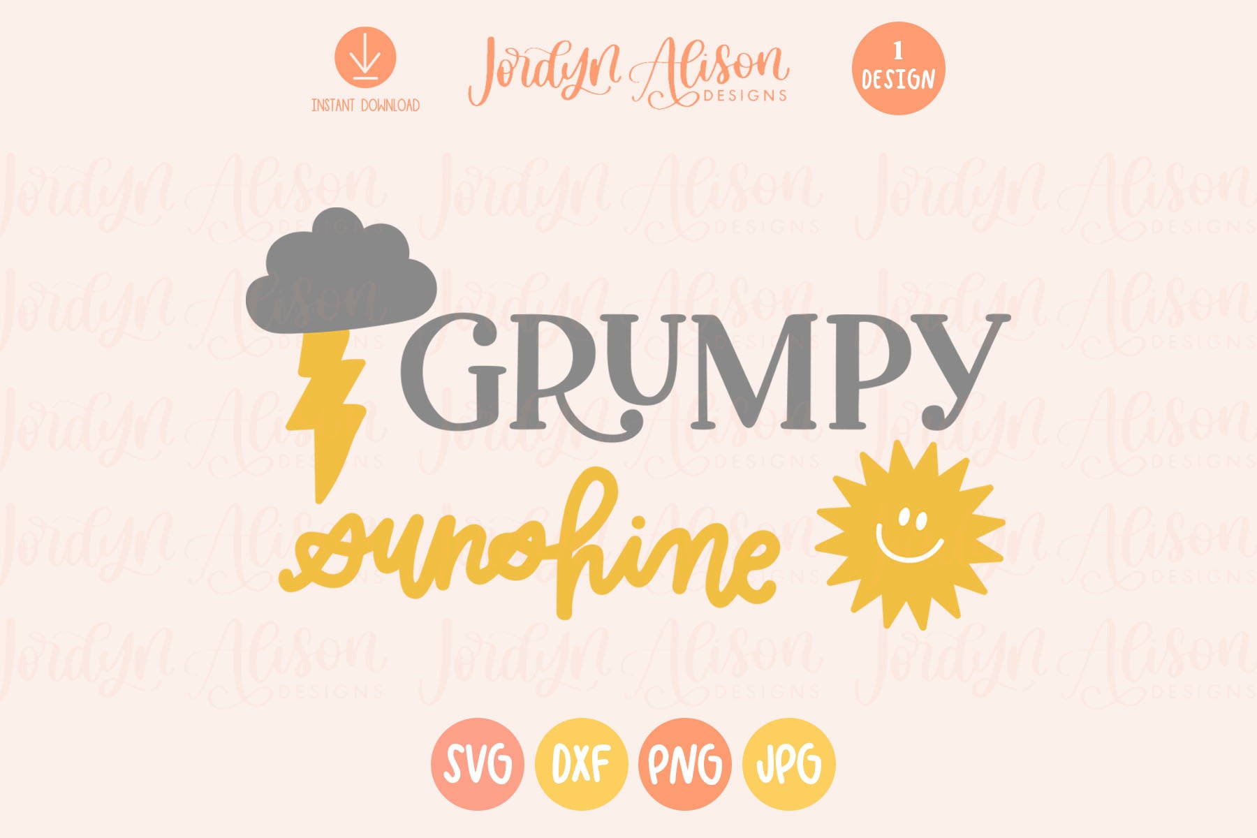 Grumpy Sunshine Trope SVG for Cricut | Bookish SVG – JordynAlisonDesigns