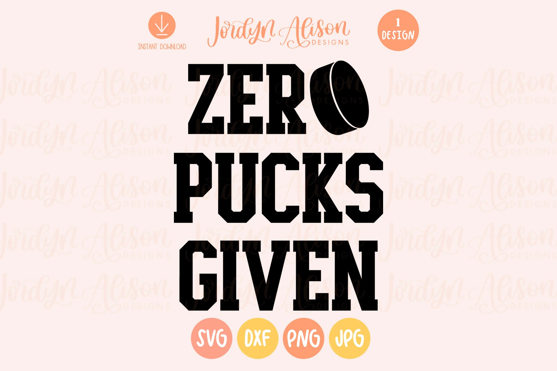 Zero Pucks Given SVG | Funny Hockey SVG for Cricut – JordynAlisonDesigns