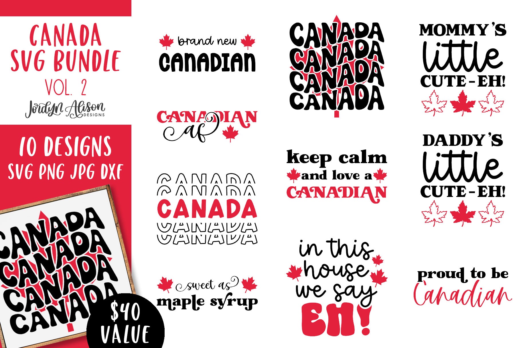 Canada SVG Bundle for Cricut Craft Projects – JordynAlisonDesigns